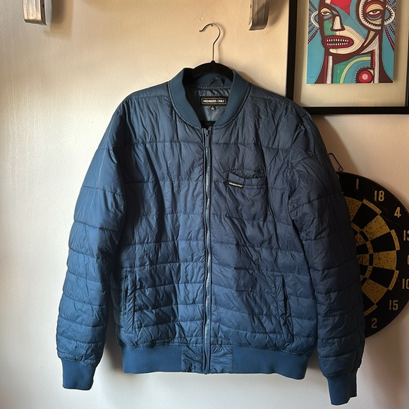 Members Only | Jackets & Coats | Large Blue Members Only Puffer Coat ...